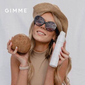 Gimme Beauty - Dry Shampoo Spray, Coconut Beachy Revival - Non Toxic Dry Shampoo for Brunettes, Blondes & All Hair Types - With Aloe Vera, Biotin & UV Guard for Sun Protection (5 Ounces)