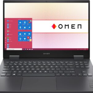 HP OMEN 15z-en100 Laptop (AMD Ryzen 9 5900HX 8-Core, 15.6" Full HD (1920x1080), 32GB RAM, 1TB PCIe SSD, GeForce RTX 3070, Webcam, WiFi, Bluetooth, Backlit Keyboard, 3xUSB 3.1, Win 11 Pro)