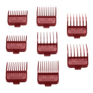 gamma+ professional dub magnetic hair clipper guards from 1/16 to 3/4" premium neodymium red