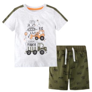 bibnice toddler boy clothing kids short sleeve outfits summer clothes sets size 2t