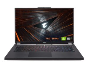 gigabyte aorus 17 xe4 17.3" full hd 360hz gaming notebook computer, intel core i7-12700h 2.3ghz, 16gb ram, 1tb ssd, nvidia geforce rtx 3070 ti 8gb, windows 11 home, black