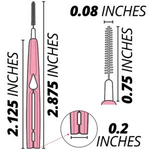 IXO Retractable Interdental Brushes - Dental Brush for Braces, 60 Count (1/16" Diameter Picks)