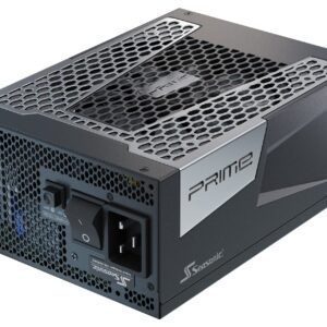 Seasonic Prime TX-1600, 1600W 80+ Titanium, Full Modular, Fan Control in Fanless, Silent, and Cooling Mode, 12 Year Warranty, Perfect Power Supply for Gaming and High-Performance Systems, SSR-1600TR.