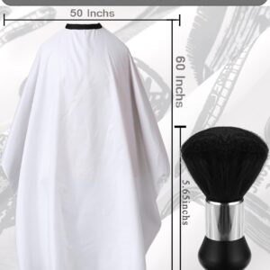 Borogo Professional Waterproof Barber Cape with Snap Closure, Hair Cutting Salon Cape Hairdressing Apron Stripe