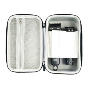 Stylecraft Professional Hair Clipper, Trimmer, Shaver Barber Carry or Storage Case with Zipper and Mesh Pocket Black