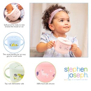 Stephen Joseph, Silicone Snack Cup, Snack Cups for Babies and Toddlers, Bunny, Medium