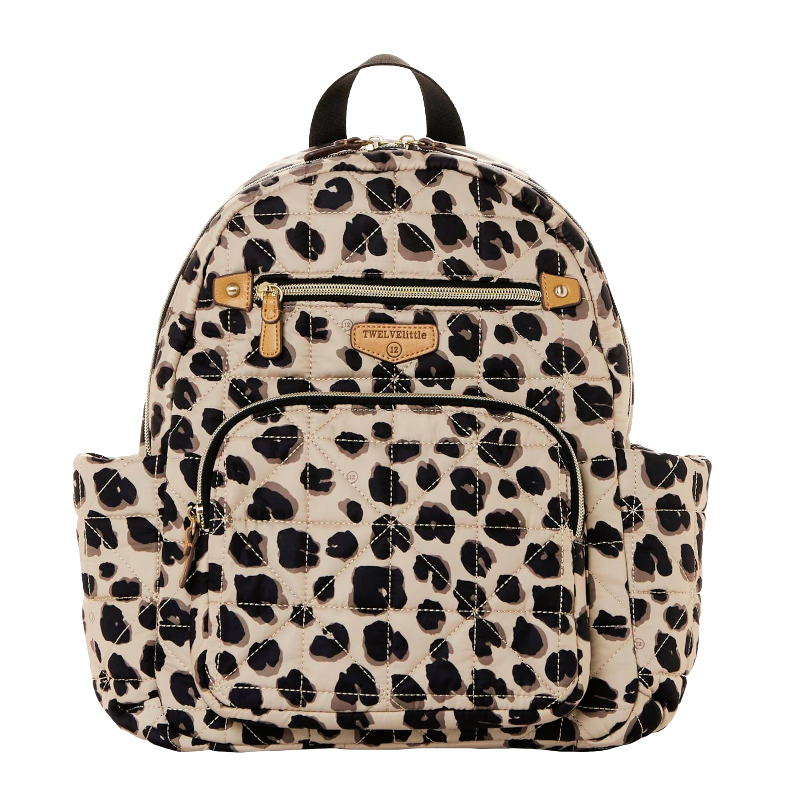 TWELVElittle Little Companion Diaper Bag Backpack 2.0 *NEW* with Changing Pad and Stroller Clips, Leopard