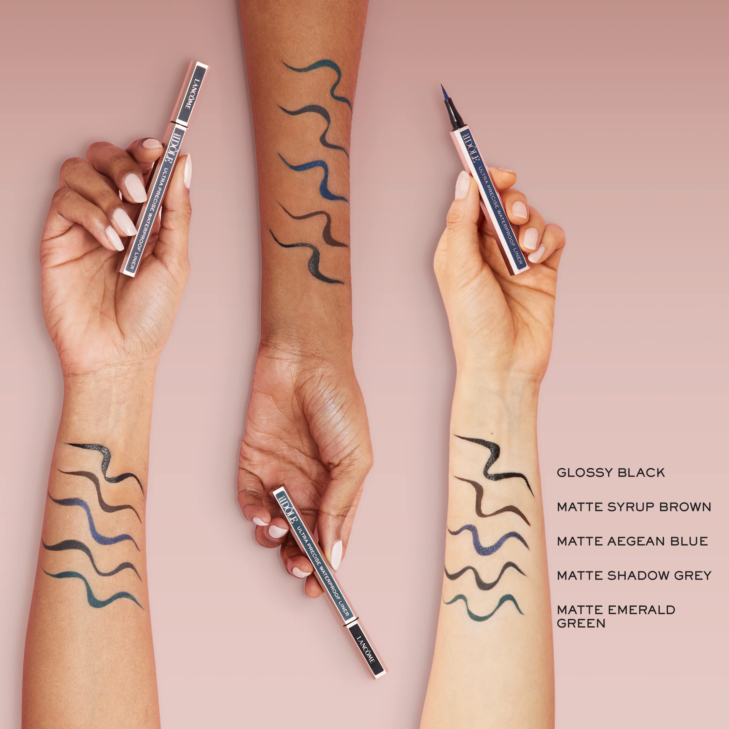 Lancôme Idôle Liner Waterproof Liquid Eyeliner - Ultra-Precise & Luminous Pigments - Flake, Fade & Smudge-Proof - Glossy Black