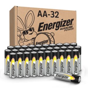 energizer aa batteries, alkaline power double a battery alkaline, 32 count