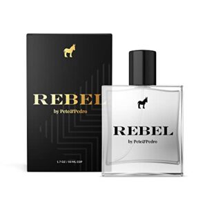 pete & pedro rebel - eau de parfum | inspired by creed aventus for men - citrus, spice and musk with lasting woody notes | men's cologne & fragrance | as seen on shark tank, 1.7 oz.