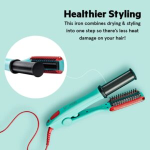 Flower Beauty All-in-One Versatile Styling Tool - Revolving Straightener or Curling Wand with 4 Heat Settings - Reduce Damage for Healthy Hair