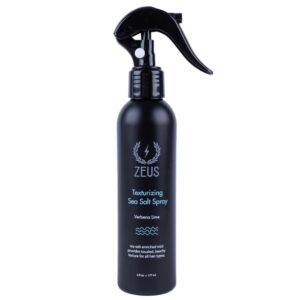 zeus texturizing sea salt spray for hair, beachy waves, low shine, easy mist spray for all hair types – made in usa (6 oz.)