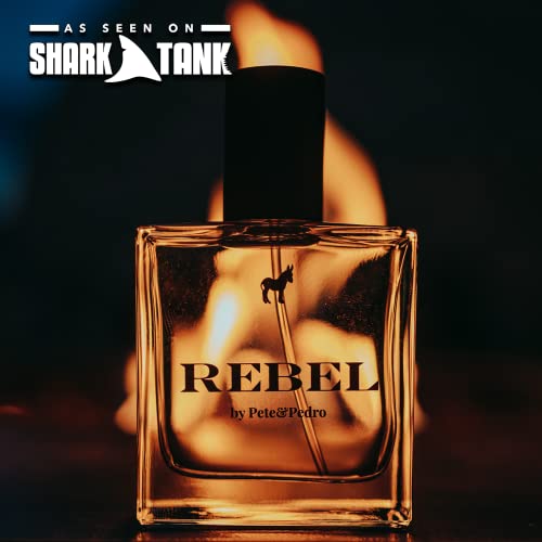 Pete & Pedro REBEL - Eau De Parfum | Inspired By Creed Aventus For Men - Citrus, Spice and Musk with Lasting Woody Notes | Men's Cologne & Fragrance | As Seen on Shark Tank, 1.7 oz.