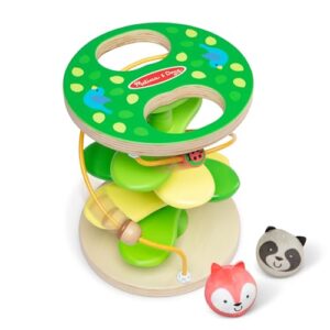 melissa & doug rollables treehouse twirl infant and toddler toy (3 pieces) - fsc certified