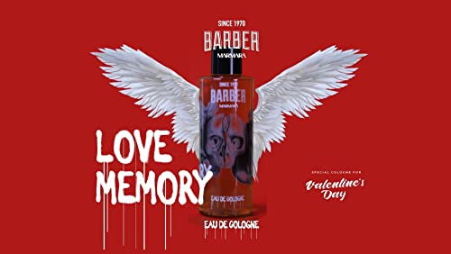 Marmara Barber Cologne - Best Choice of Modern Barbers and Traditional Shaving Fans (LOVE MEMORY Limited Edition Eau de Cologne, 500ml)