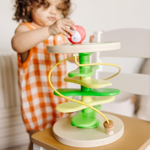 Melissa & Doug Rollables Treehouse Twirl Infant and Toddler Toy (3 Pieces) - FSC Certified