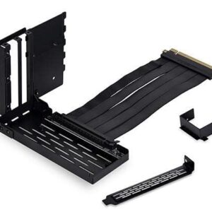 LIANLI O11DE-1X Vertical Graphics Card Holder for O11 Dynamic EVO Black, PCI-E 4.0 Riser Cable Included - O11DE-1X