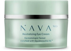 nava md revitalizing eye cream | rejuvenating eye treatment | developed by doctors and scientists | visibly reduce dark circles and crow’s feet | contains aquabeautine xl