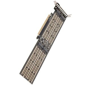 Adapter Card, Solid Structure NVME Expansion Card Stable Performance PCI‑E X16 4 for M.2 PCI‑E Device for SSD