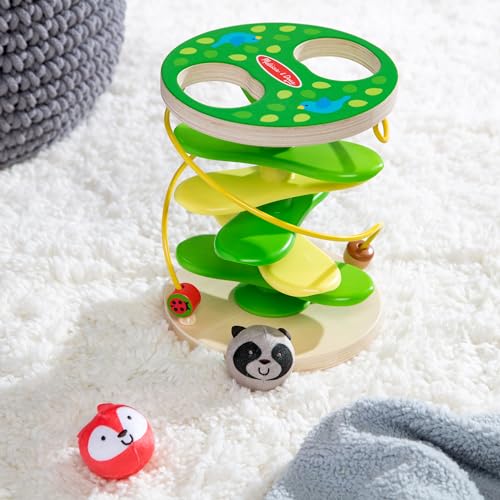 Melissa & Doug Rollables Treehouse Twirl Infant and Toddler Toy (3 Pieces) - FSC Certified