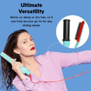 Flower Beauty All-in-One Versatile Styling Tool - Revolving Straightener or Curling Wand with 4 Heat Settings - Reduce Damage for Healthy Hair