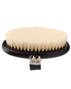 kitsch dry brushing body brush & exfoliating body scrubber, lymphatic drainage massager with soft vegan bristle for sensitive skin, gentle back scrubber & dry brush body care exfoliator