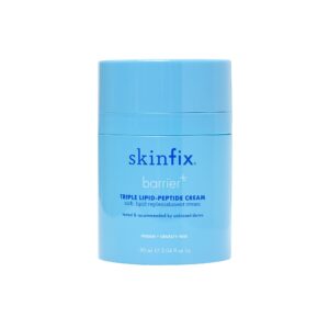 skinfix barrier+ triple lipid-peptide cream: enriched with lipids, peptides, hyaluronic acid, and shea butter for brightening, firming, and plumping, 3 oz