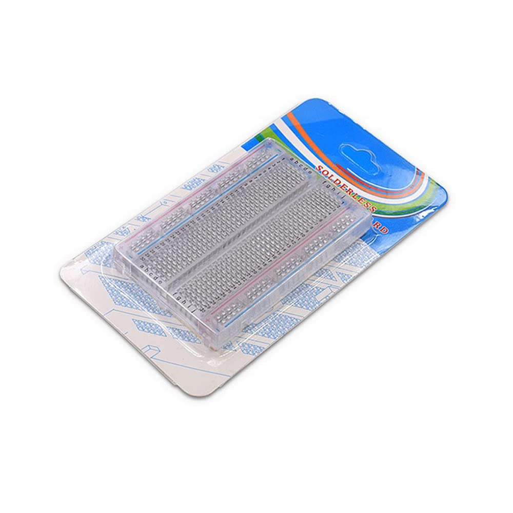 Treedix 3pcs Transparent Plastic Mini Solderless Breadboard 400 Tie Experiment Mini Breadboard for arduino 83 * 55 * 8.5mm