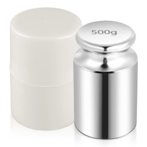 bonvoisin500g calibration weight for digital scale, class m1, carbon steel, chrome finish (500g)