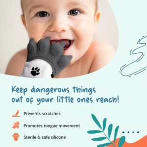 KCMI Baby Teething Mitten: Soothe Your Baby's Gums with The Ultimate Teether Hand Mitt