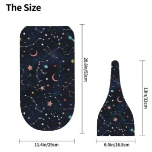 Space Galaxy Constellation Swaddle with Beanie Set, Soft and Stretchy Space Baby Stuff Blanket Swaddle Sleep Sack for Newborn Boy and Girl