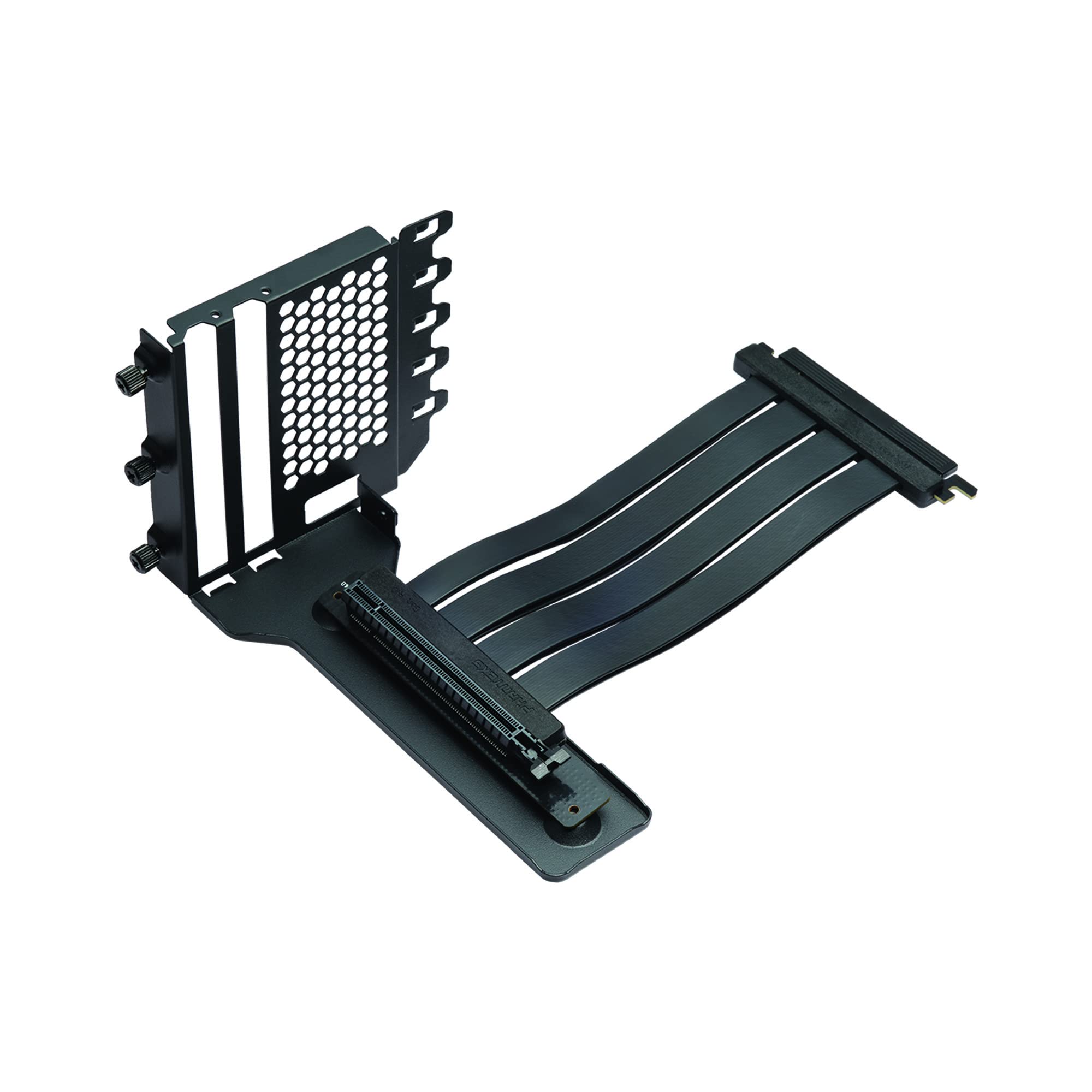 Phanteks (PH-VGPUKT4.0_03) Gen4 Vertical GPU Bracket, 220mm Flat Line PCI-E Gen4 x16 Riser Cable Kit