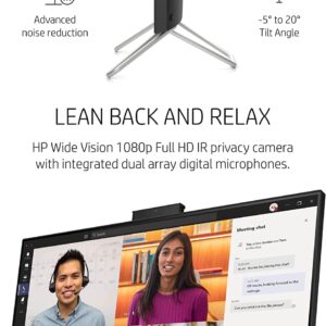 HP 2022 Newest 27 inch FHD All-in-One Computer, AMD Ryzen 5 5500U(Beat i5-1135G7, up to 4.0 GHz), 16GB RAM, 1TB PCIe SSD+1TB HDD, Webcam, Ethernet, WiFi, Speakers, HDMI, Win11, w/Keyboard+Mouse