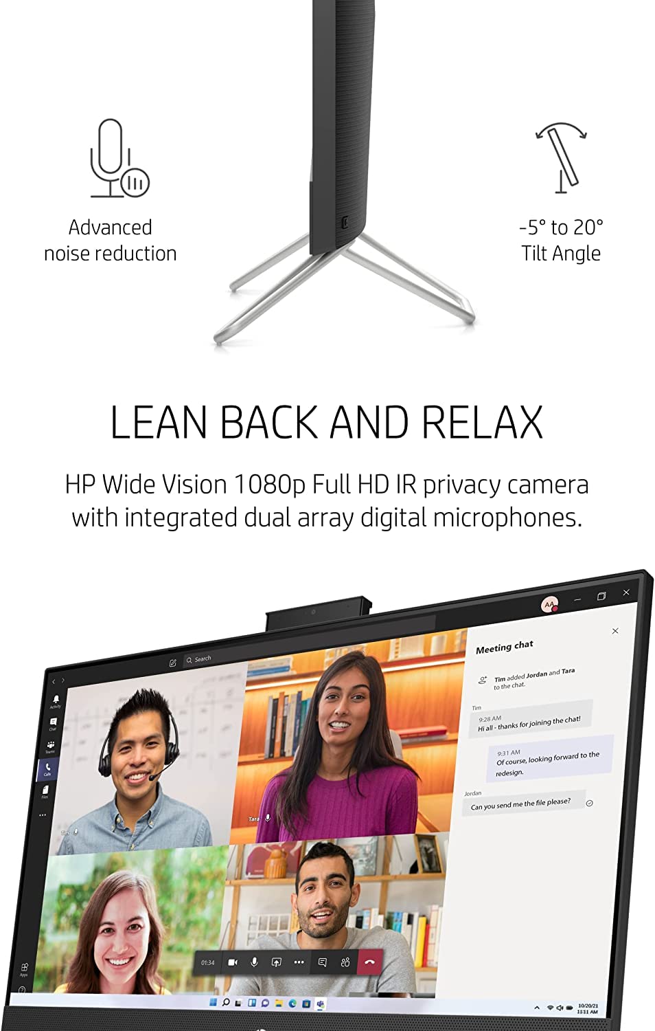 HP 2022 Newest 27 inch FHD All-in-One Computer, AMD Ryzen 5 5500U(Beat i5-1135G7, up to 4.0 GHz), 16GB RAM, 1TB PCIe SSD+1TB HDD, Webcam, Ethernet, WiFi, Speakers, HDMI, Win11, w/Keyboard+Mouse