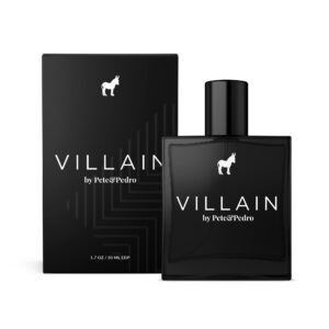 pete & pedro villain - eau de parfum | inspired by t.ford tobacco & vanille fragrance - tobacco and vanilla with a burst of spice & woods men's cologne | as seen on shark tank, 1.7 oz.