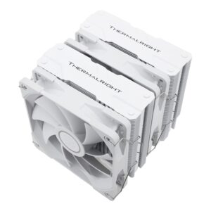 thermalright peerless assassin 120 white cpu air cooler, 6 heat pipes,tl-c12w pwm fan,aluminium heatsink cover, aghp technology, for amd am4/am5/intel lga 1700/1150/1151/1200/2066/2011 (pa120 white)