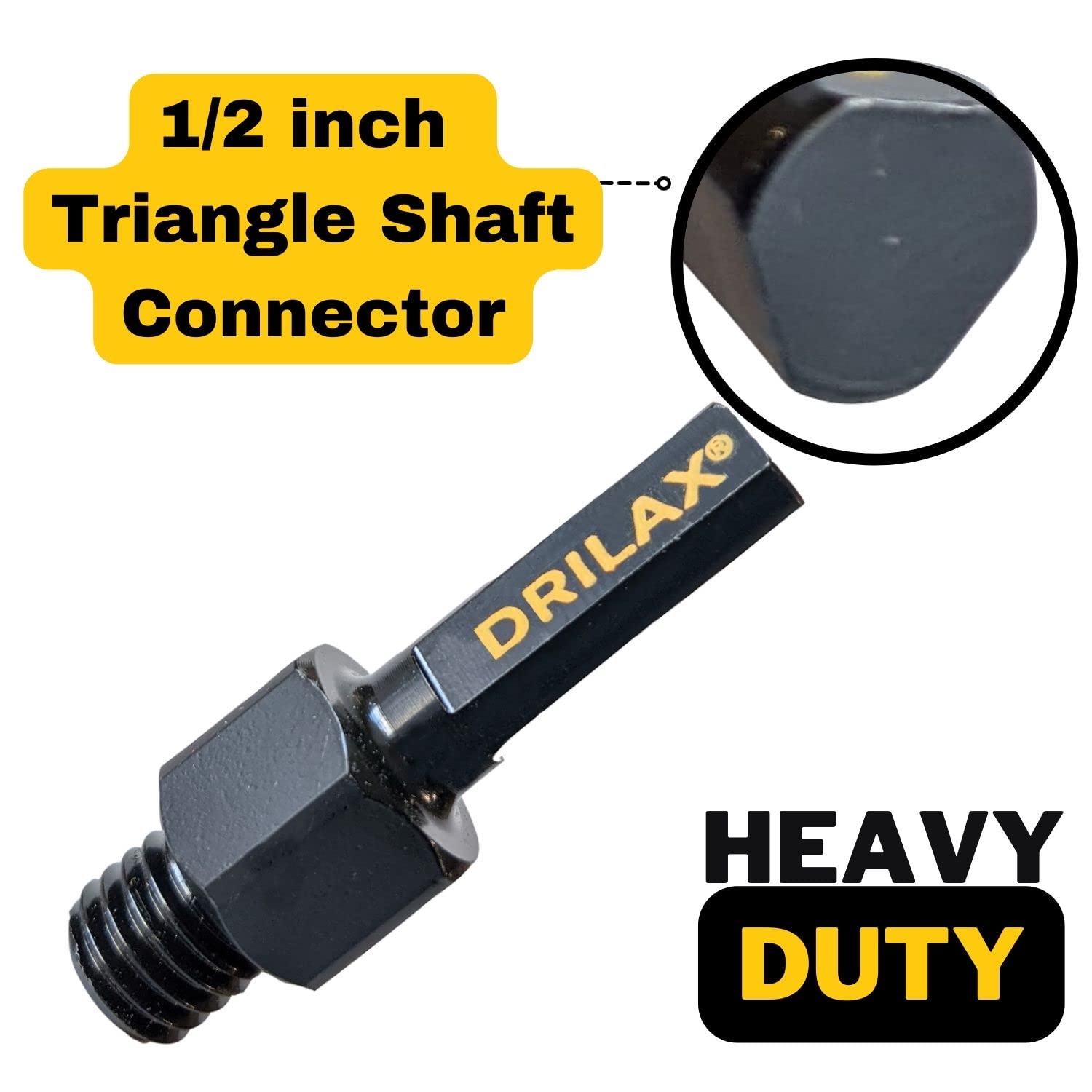 Drilax 5/8 Arbor Adapter for Angle Grinder Attachment 5/8"-11 Female to M14 Male Compatible with Dewalt Angle Grinder (5/8"-11 Male to SDS PLUS)