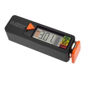 la crosse 911-65557-int portable digital battery tester,black