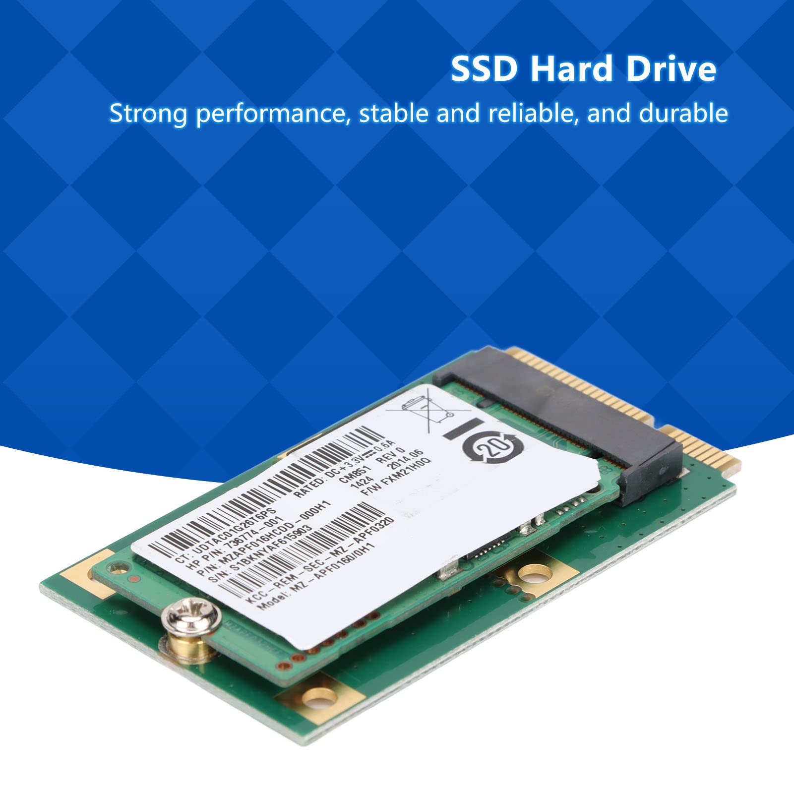 M.2 SSD, Security M.2 Hard Drive 16GB High Capacity Plug and Play Easy to Use Stable for Computer