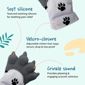 KCMI Baby Teething Mitten: Soothe Your Baby's Gums with The Ultimate Teether Hand Mitt