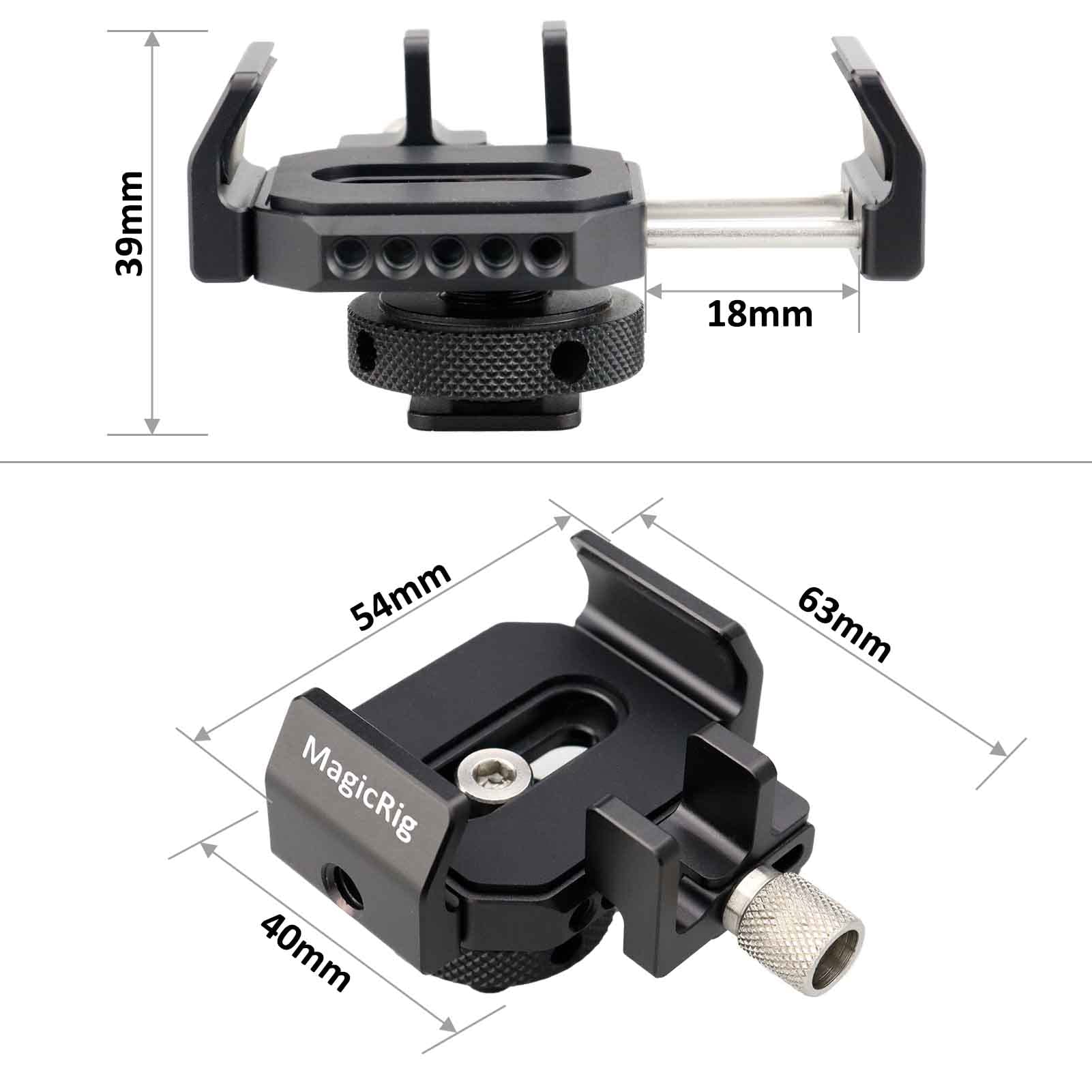 MAGICIRG Cage for BMPCC 6K Pro + Cable Clamp + SSD Mount Bracket for Samsung T5 /T7 SSD