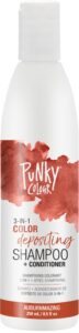 punky colour 3-in-1 color depositing hair cleanser & conditioner, 8.5 fl oz. (auburnamazing)