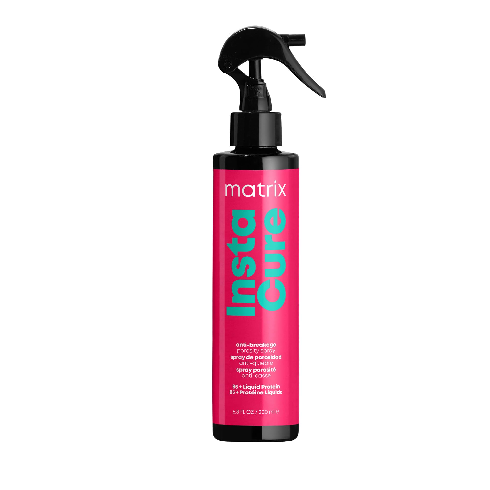 Matrix Instacure Anti-Breakage Leave-In Porosity Spray | Reduces Split Ends & Detangles | Repairs & Strengthens Hair | Anti-Frizz | For Dry, Damaged, Color Treated & Brittle Hair | 6.8 Fl. Oz.