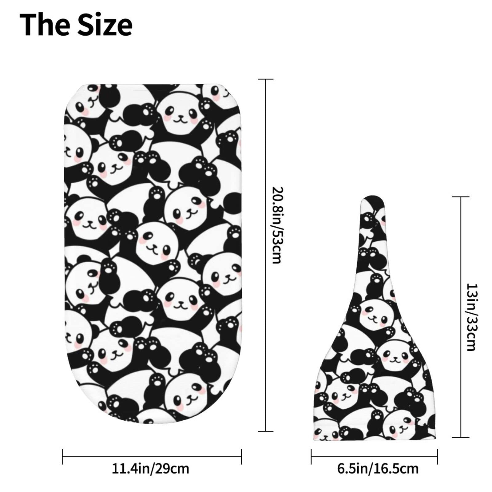 Panda Baby Stuff Newborn Swaddle Blankets Cute Baby Wrap Blanket Soft with Beanie Hat Sets Gifts for Infant Boy Girl