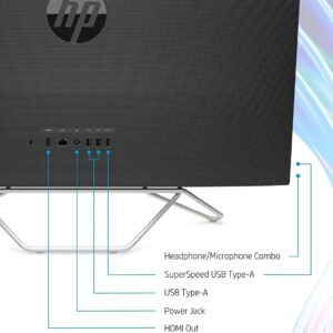 HP 2022 Newest 27 inch FHD All-in-One Computer, AMD Ryzen 5 5500U(Beat i5-1135G7, up to 4.0 GHz), 16GB RAM, 1TB PCIe SSD+1TB HDD, Webcam, Ethernet, WiFi, Speakers, HDMI, Win11, w/Keyboard+Mouse