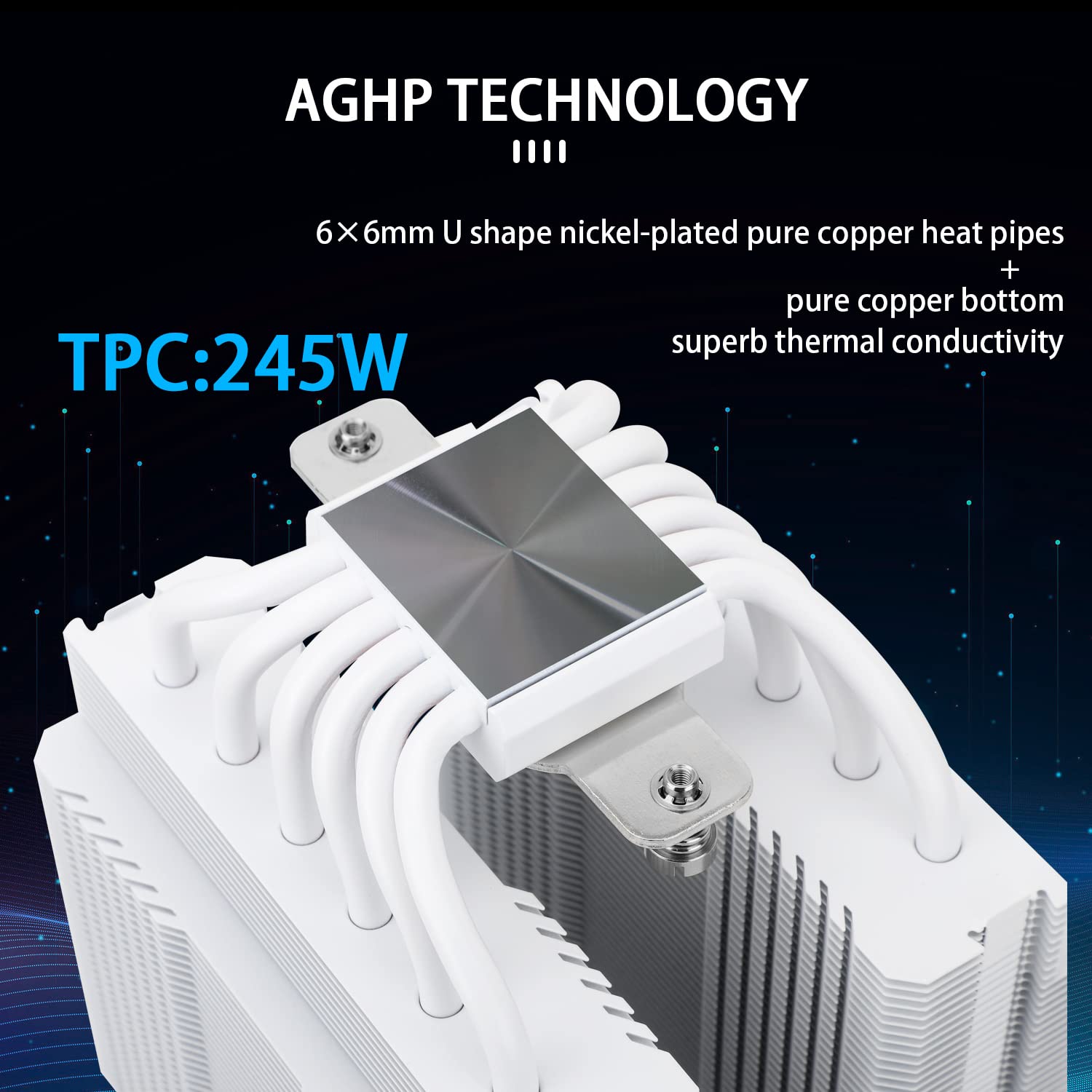 Thermalright Peerless Assassin 120 White CPU Air Cooler, 6 Heat Pipes,TL-C12W PWM Fan,Aluminium Heatsink Cover, AGHP Technology, for AMD AM4/AM5/Intel LGA 1700/1150/1151/1200/2066/2011 (PA120 White)