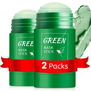 venanoci green tea mask stick, purifying clay mask, blackhead remover,poreless deep cleanse mask stick,oil control face mask, skin detoxifying face stick mask for all skin types (green tea)