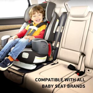 Kaiphy Car Seat Protector - Thick Padding - Durable, Waterproof Fabric, Leather Reinforced Corners (Beige, XL)