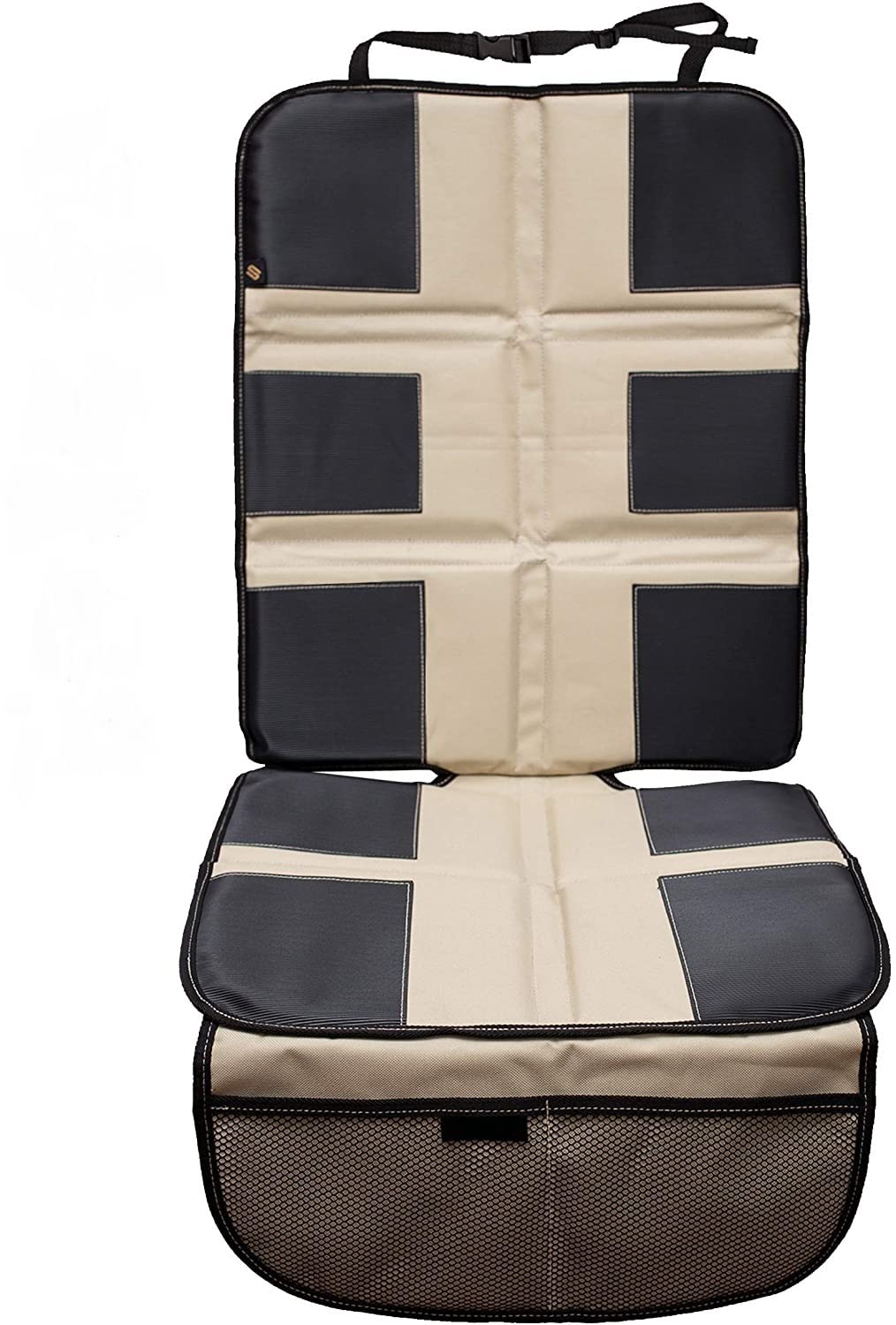 Kaiphy Car Seat Protector - Thick Padding - Durable, Waterproof Fabric, Leather Reinforced Corners (Beige, XL)