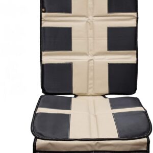 Kaiphy Car Seat Protector - Thick Padding - Durable, Waterproof Fabric, Leather Reinforced Corners (Beige, XL)